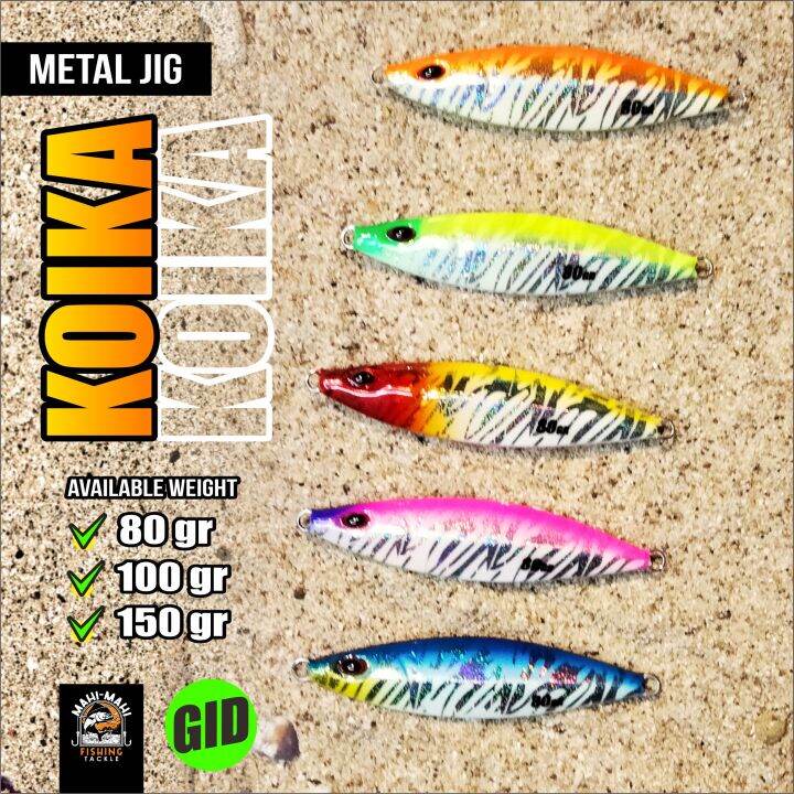 Metaljig KOIKA Copy 80,100,150gr Slow Jigging GID | Lazada Indonesia