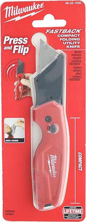 Milwaukee 48-22-1500 FASTBACK™ Compact Folding Utility Cutter | Lazada PH