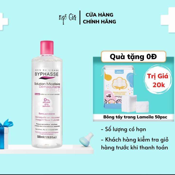 Nước Tẩy Trang Cho Mọi Loại Da Byphasse 500ml Mẫu Mới Sale Chính Hãng Ceria Cosmetics