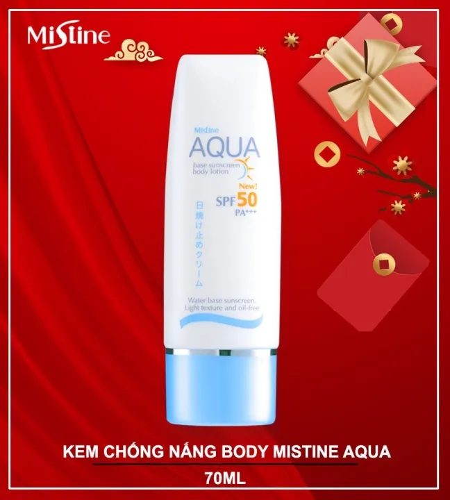 Kem chông nắng toàn thân Mistine Aqua Base Sunscreen Body Lotion SPF 50 PA +++ | Lazada.vn