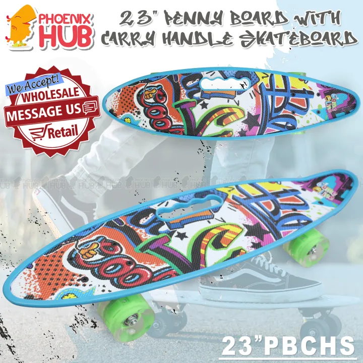 Phoenix Hub 24" Penny Board With Carry Handle (SkateBoard) PP Plastic ...