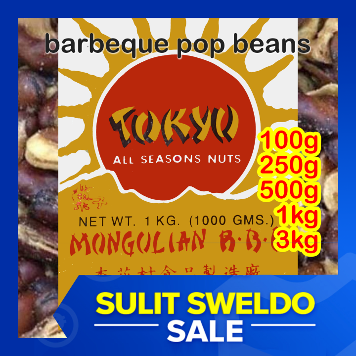 Barbeque Salted Fried POP BEANS 1kg 100g 250g 500g 3kg Broad Beans Faba ...
