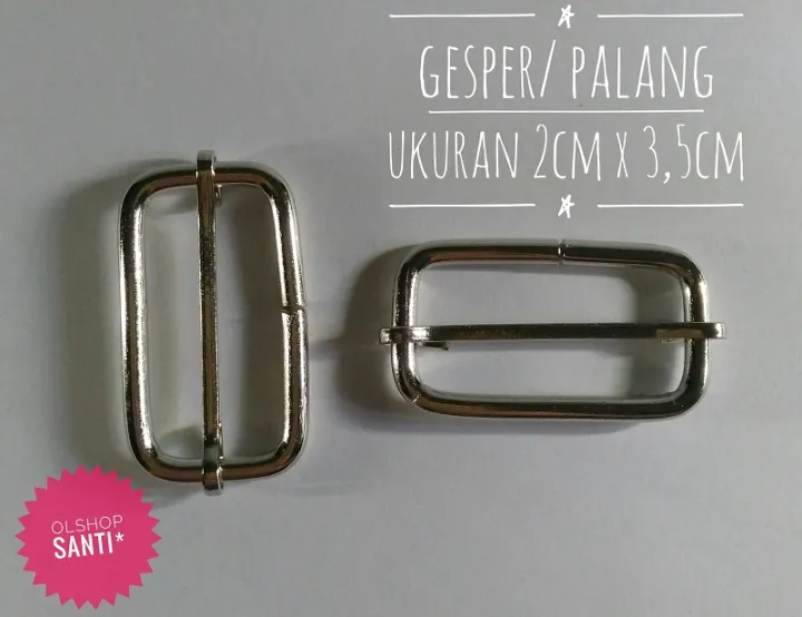 RING JALAN - Gesper Tas - Palang Kotak ukuran 2 x 3,5 cm ( 1 bungkus ...