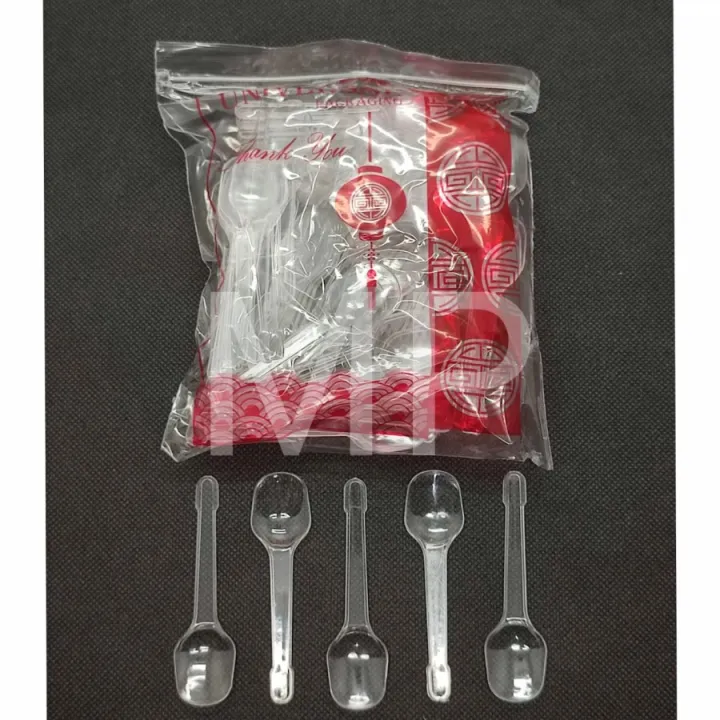 Sendok Eskrim Puding Jelly Plastik Bening isi 100pcs | Lazada Indonesia
