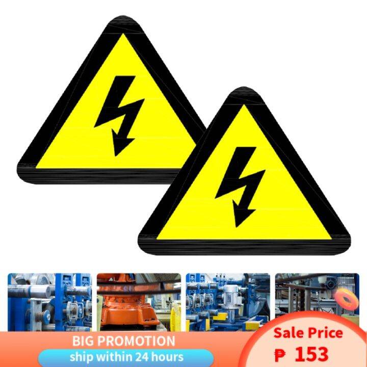 Dreamhigher 25 Pcs The Sign Electronic Tags High Voltage Decals Warning ...