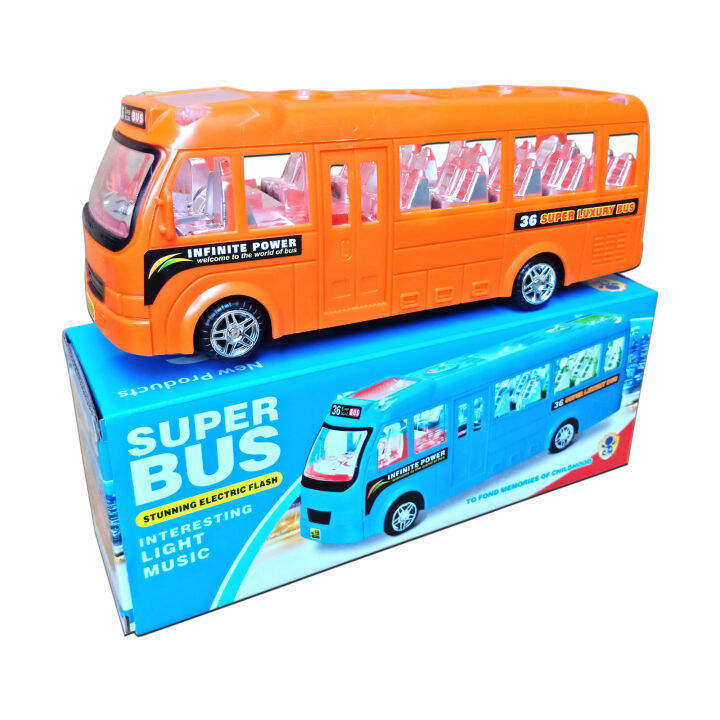 Super Bus Stunning Electric Flash Bump and Go with Light and Sounds ...