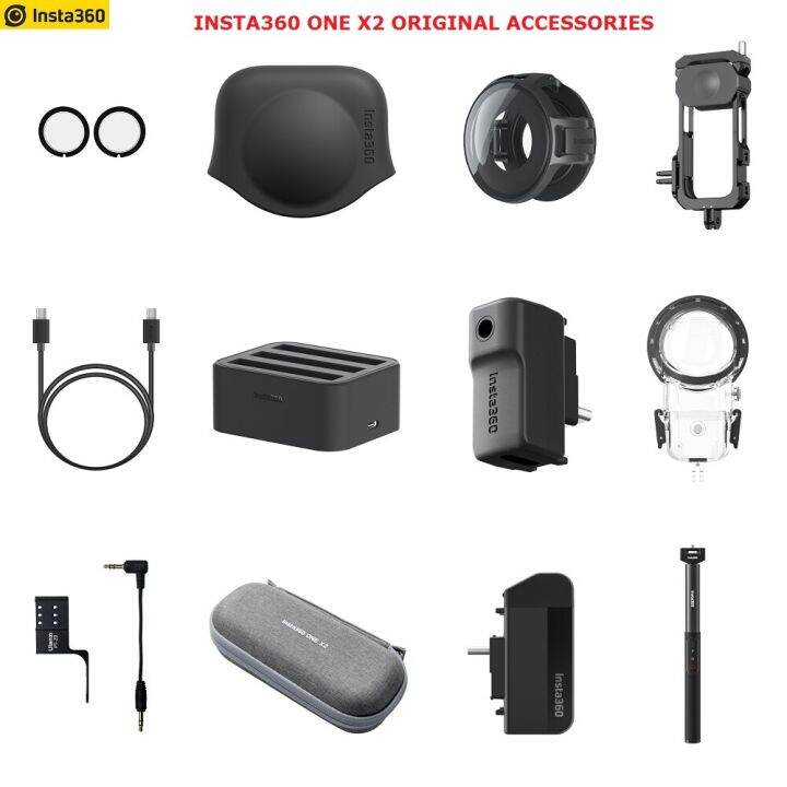 Insta360 ONE X2 Original Essories Compilation CAP GUARDS QUICK READER ...