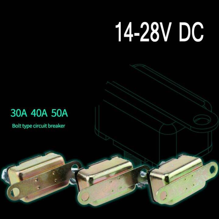 Auto Reset Circuit Breaker 50 Amp 12v Fuse Dual For Car Caravan Boat ...