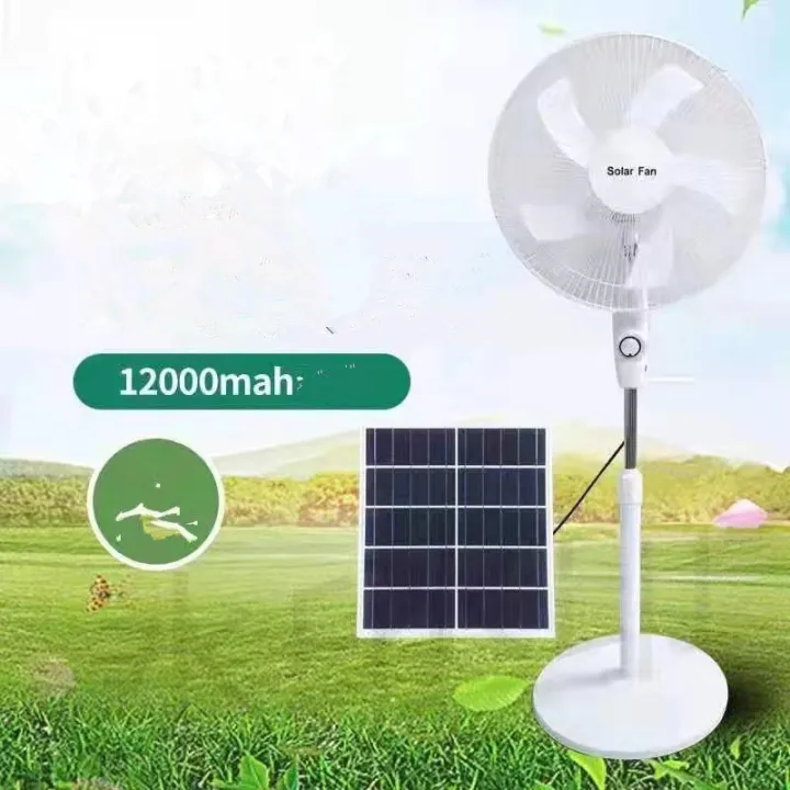 Rechargeable Solar Fan Stand Fan Oscillating Fan Stand Fan Mobile ...