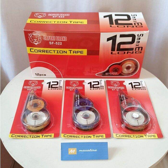 Correction Tape Sf 522 Safari Tipe X hapus Pita Roll Koreksi Kertas ...