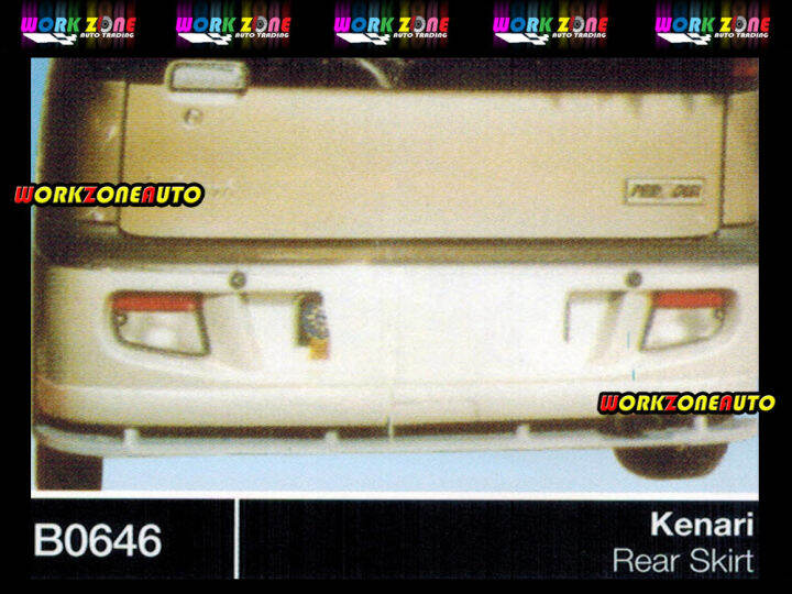 B0646 Perodua Kenari Fiber Rear Skirt Body Kit Bodykit Lazada