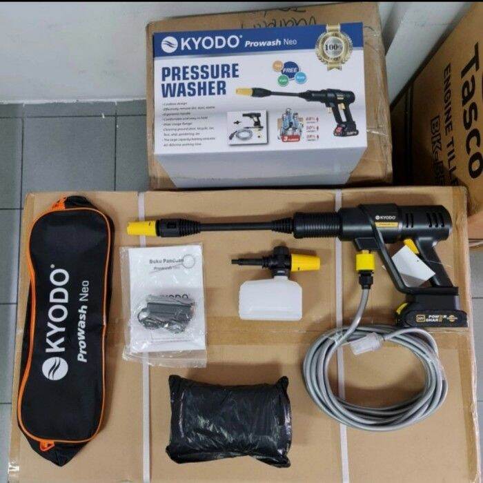 Jet Cleaner Baterai Kyodo Prowash Neo 20v Cordless Pressure Cleaner ...