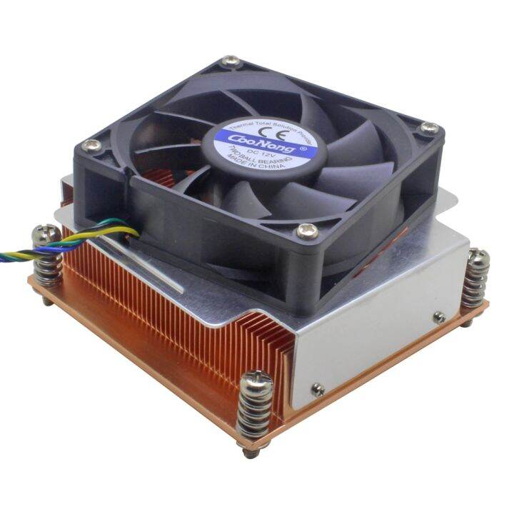 2U Server CPU COOLER Copper Heatsink Cooling Fan For Intel Xeon LGA ...
