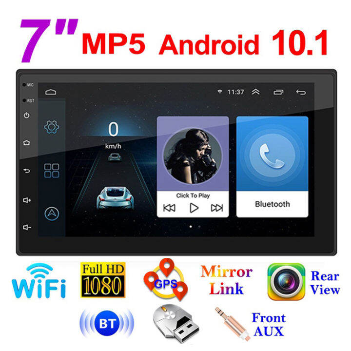 7 Inch Android 10.1 Car Radio Multimedia Video Player Wifi Gps Auto ...
