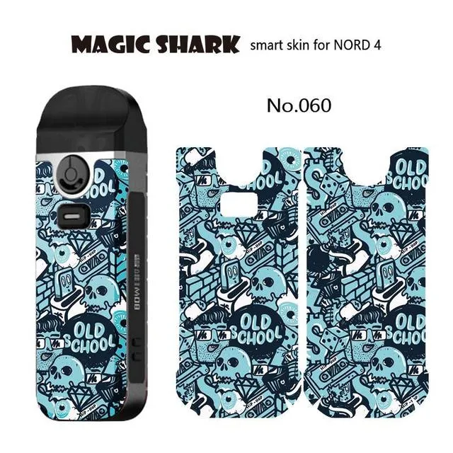 Magic Shark Zombie Stone Flower Print Skull Flower Sticker Tape Film ...