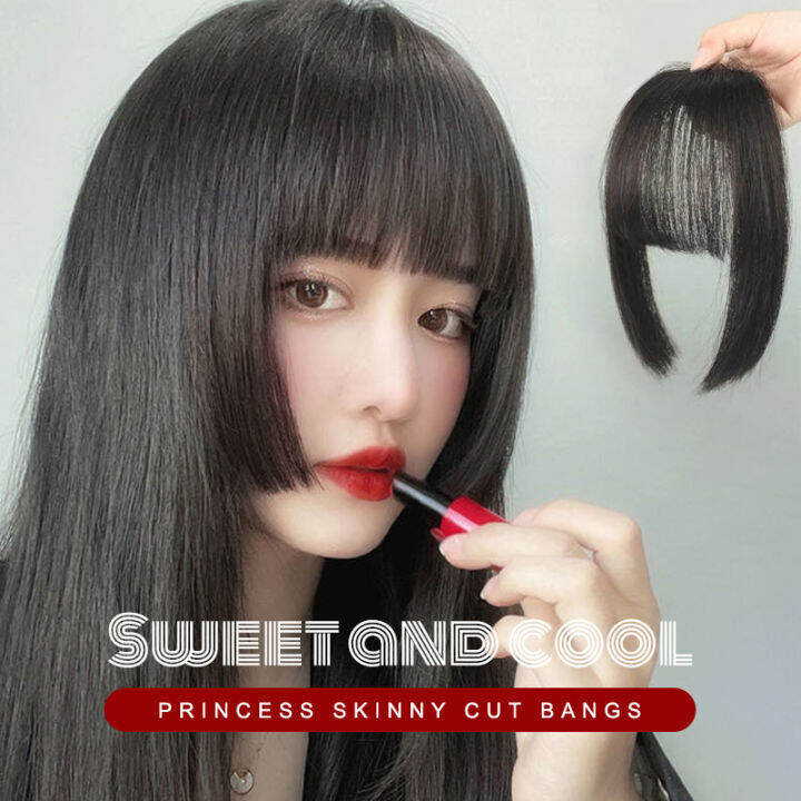 Princess Cut Bangs Cosplay Cute Realistic Hairstyle Triple Cut Aligned ...