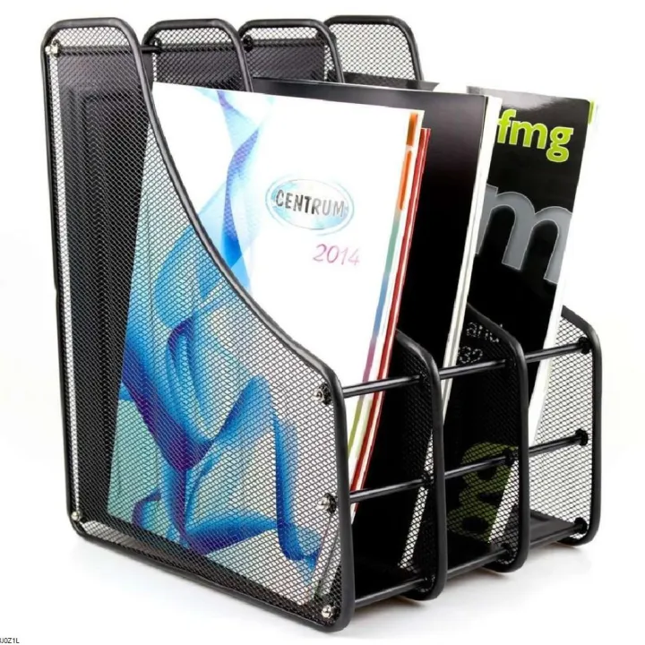 3 compartment Magazine case file organizer - Metal | Lazada PH