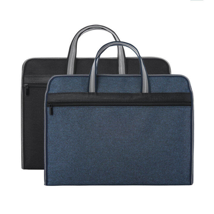 A4 Zipper Business Document Bag，Waterproof File Handle Bag Multi ...