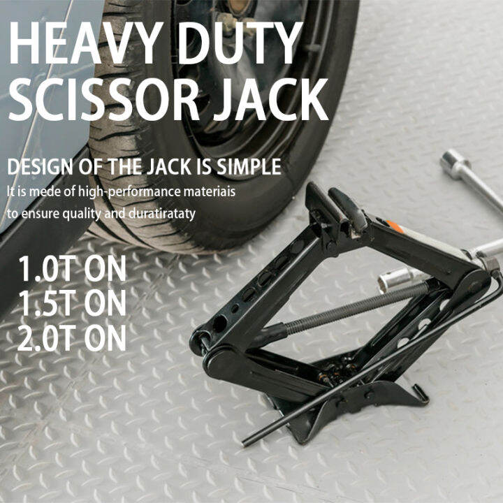 Dongkrak Mobil Manual Scissor Jacks 1,5 Ton Dongkrak Jembatan Mobil ...