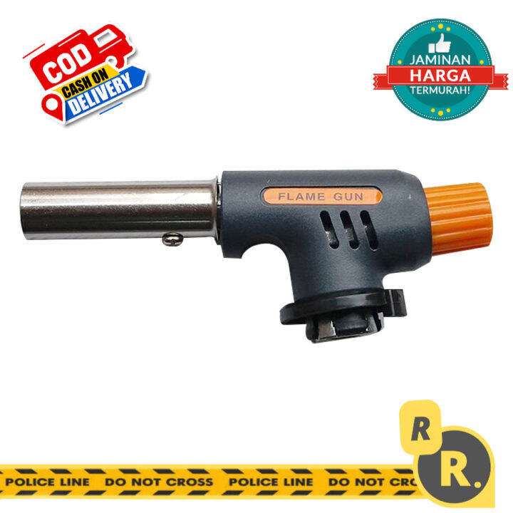 FLAME GUN Portable Gas Torch Butane Kepala Gas Torch Pematik Api Obor Butane Multi Purpose ...