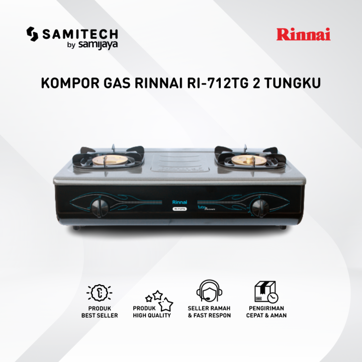 Rinnai RI-712TG Grande Series Kompor Gas 2 Tungku | Lazada Indonesia