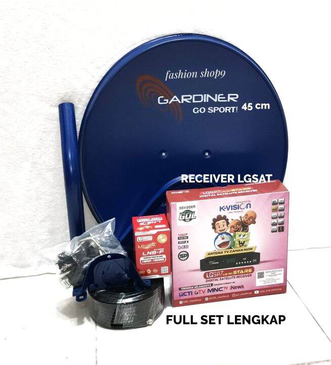 Parabola Mini Full Set Gardiner 45 CM Paket Receiver LGSAT GOLL ...