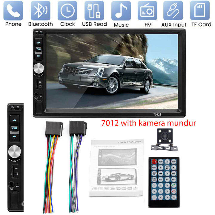 [Dikirim Dari Jakarta] 7018B Radio Mobil 2Din Universal 7 HD IOS/Android Mirrorlink Mobil MP5 ...