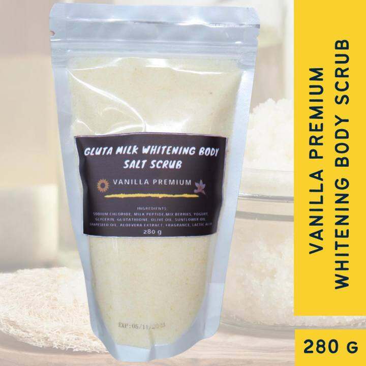 Gluta MIlk Whitening Body Salt Scrub | Lazada PH