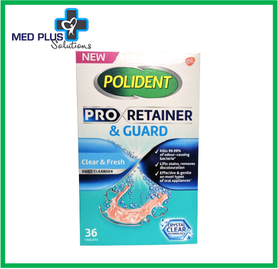 Polident Pro Retainer & Guard Daily Cleanser (Clear & Fresh) 36's (EXP ...