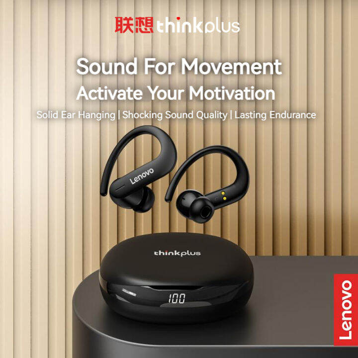 Lenovo ThinkPlus T50 TWS Bluetooth Earphone BT5.2 360° Anti Slip Sport ...