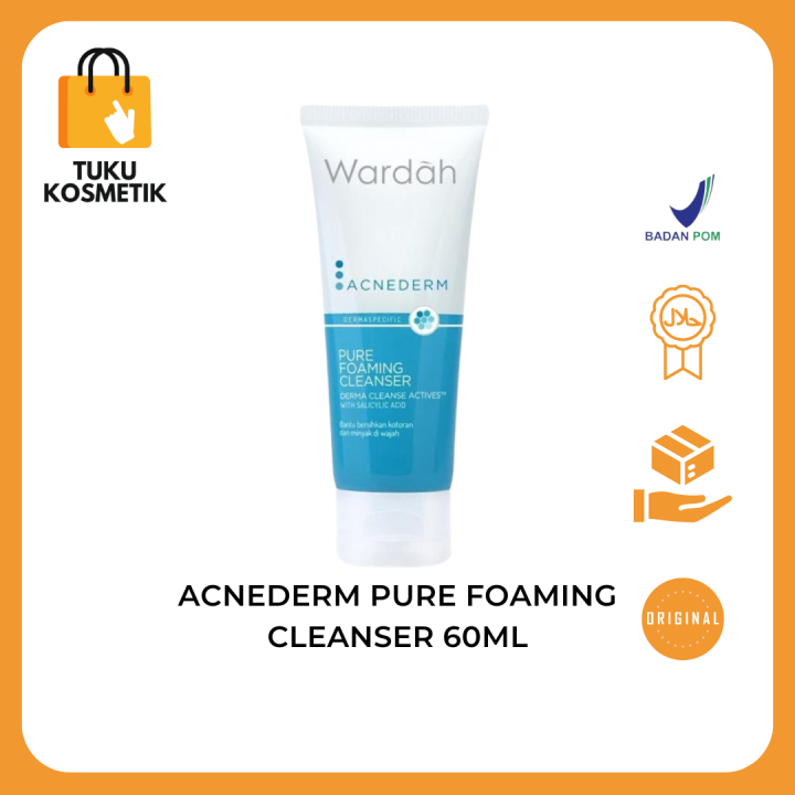 Wardah Acnederm Pure Foaming Cleanser 100ml | Lazada Indonesia