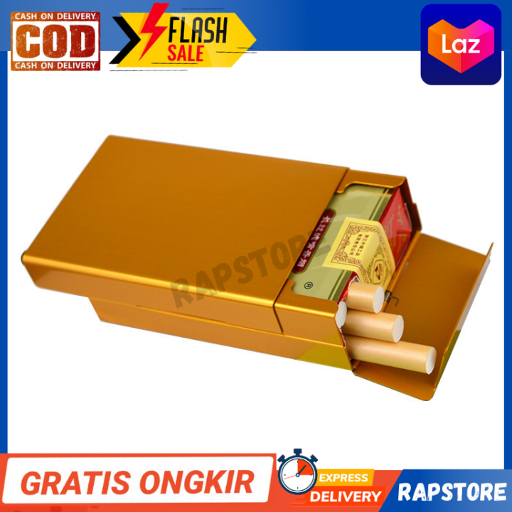 Laifu Kotak Bungkus Rokok Elegan Aluminium Slider Cigarette Case / Case ...
