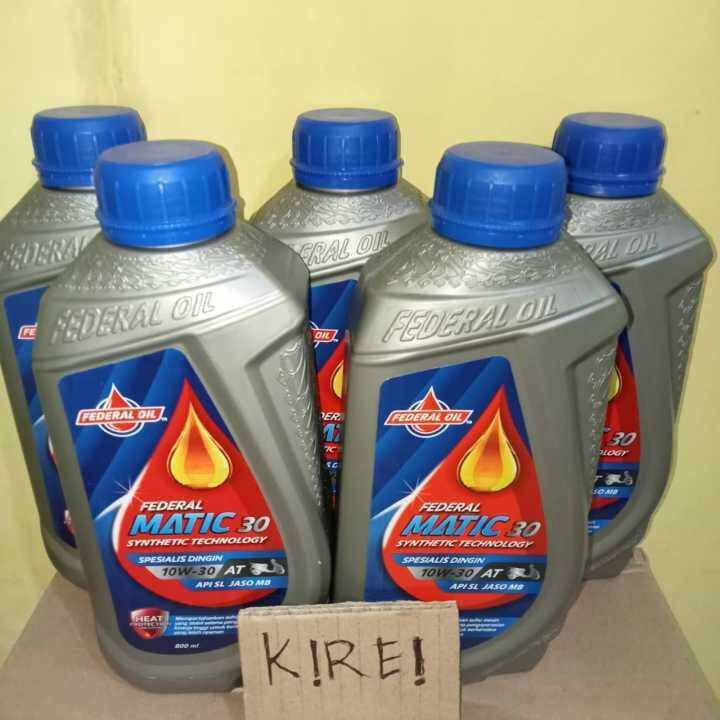FEDERAL MATIC ECOMAXX OIL MOTOR MATIC OLI SEMUA MOTOR MATIC 800ML JASO ...