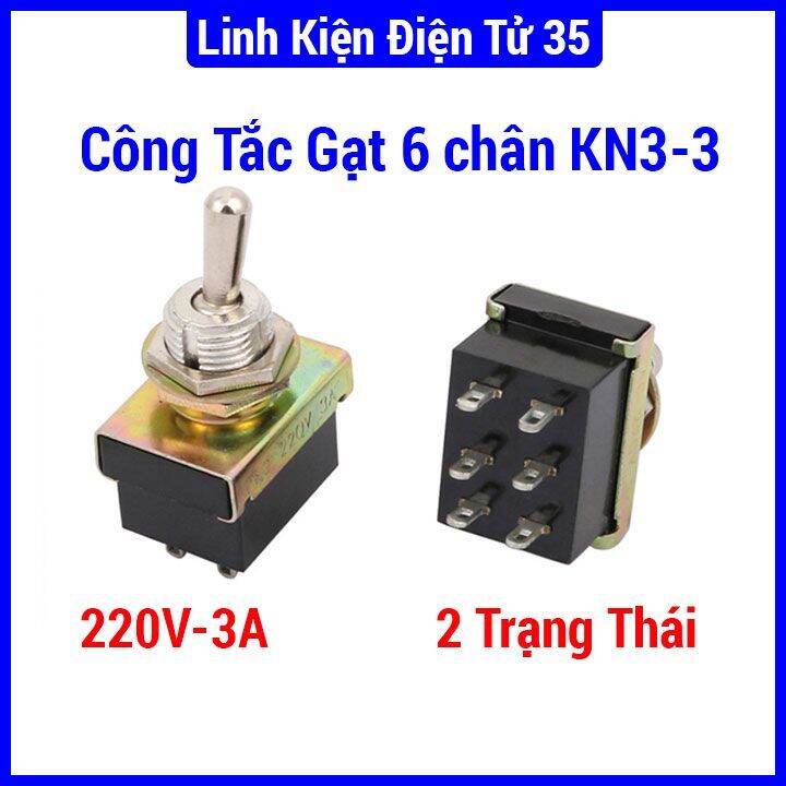 Công tắc gạt 6 chân KN3-3 2 trạng thái | Lazada.vn
