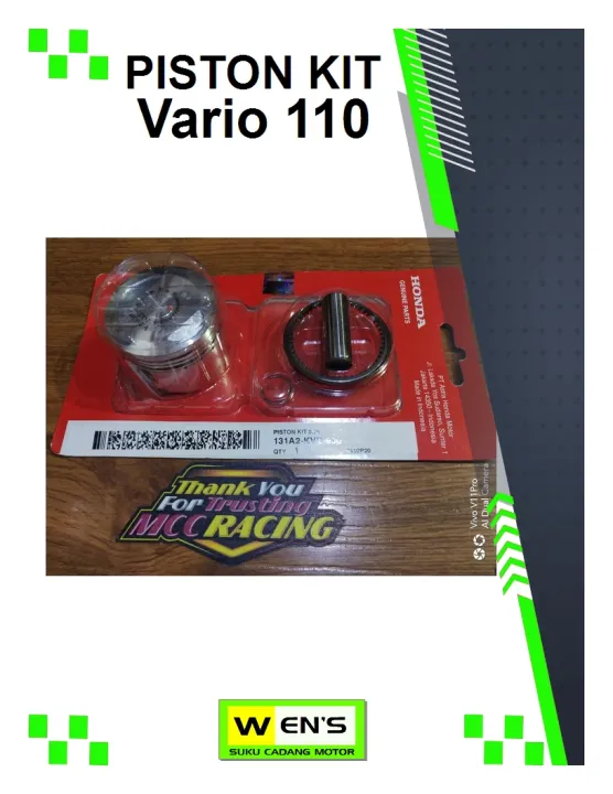 PISTON KIT VARIO 110 AHM ASLI 131A2-KVB-930 OS STD 25 50 75 100 SEHER ...