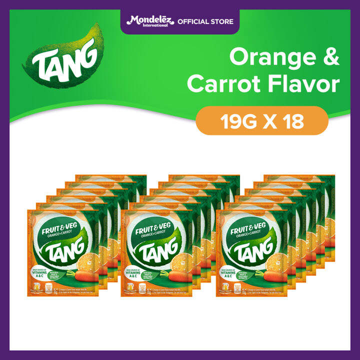 Tang Instant Drink Mix - Fruit and Vegetable Orange and Carrot Flavor ...