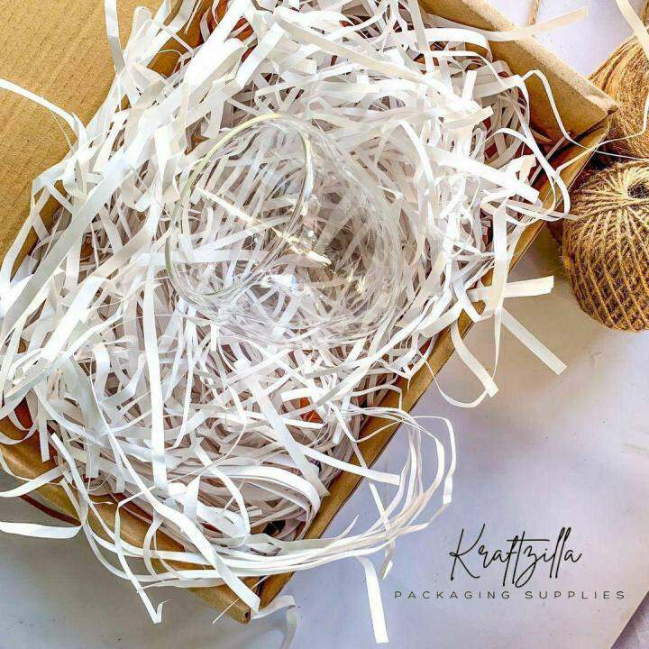 500GRAMS / 1KILO Kraft Shredded Paper WHITE AND BROWN | Lazada PH