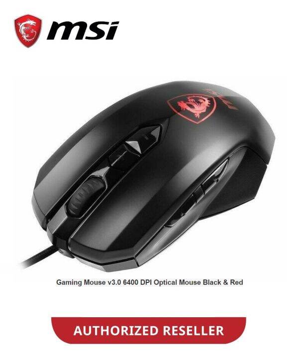 MSI Gaming Mouse v3.0 6400 DPI Optical Mouse - Black & Red | Lazada