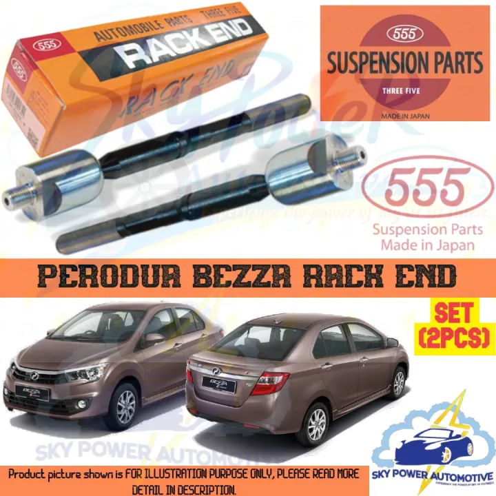 PERODUA BEZZA 555 JAPAN BRAND STEERING RACK END (SET 2PCS) | Lazada