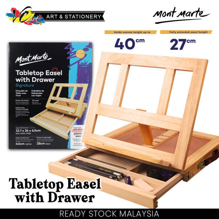 Mont Marte Table Easel with Drawer MEA0023 Support A4 Size Drawing ...