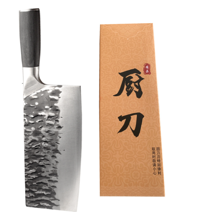 Hand forged kitchen knife household sharp bone chopping knife stainless ...