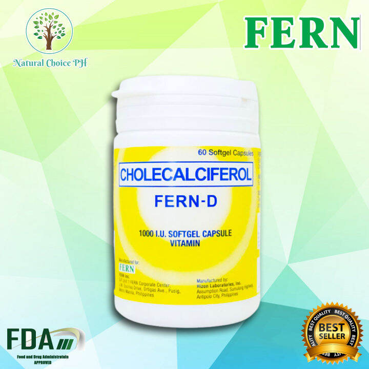AUTHENTIC FERN D VITAMIN D SUPPLEMENT (60 Softgel Capsules) | Lazada PH