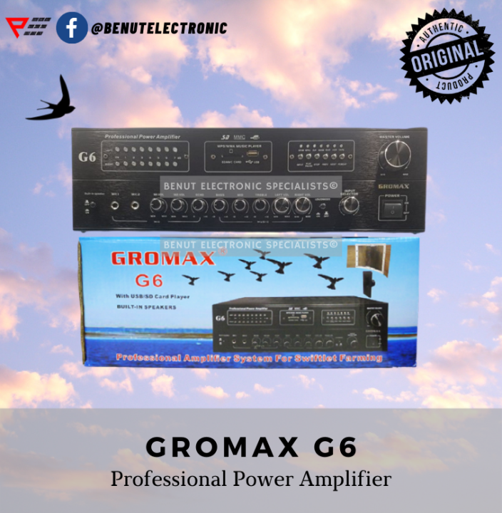 Gromax G6 Professional Power Amplifier With USB/SD Card Player ...