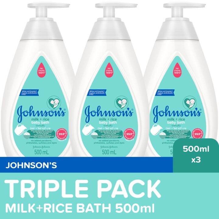 Johnson's Milk Rice Bath 500ml x 3 | Lazada PH