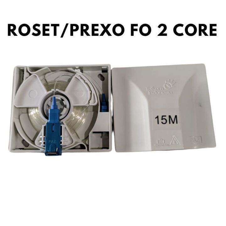 Roset Prexo/Prekso Fiber Optik Kabel Indoor Transparan 15M | Lazada ...
