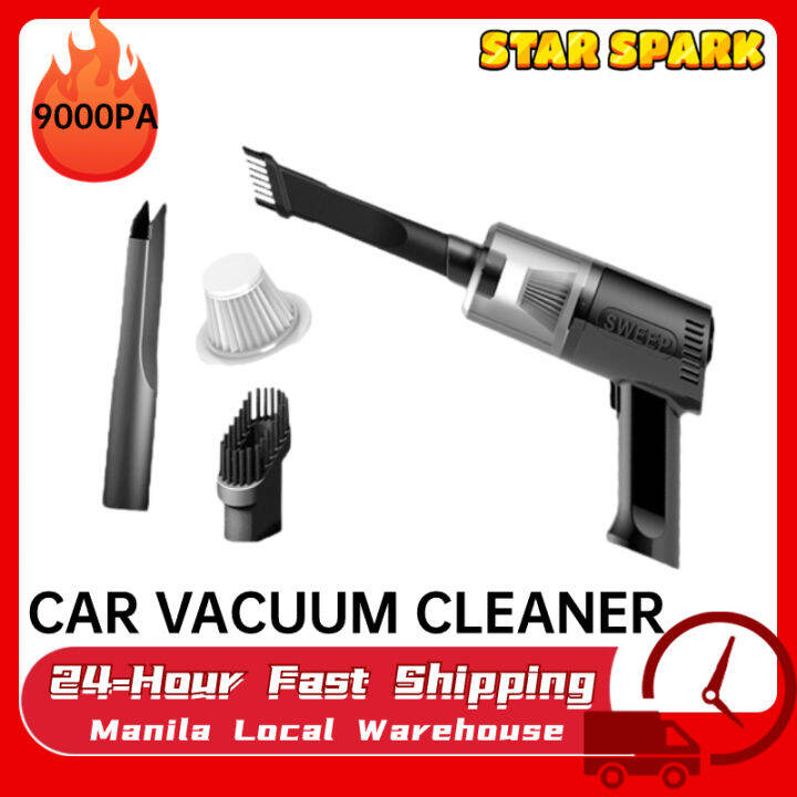 STAR SPARK 9000Pa Portable Wireless Car Vacuum Cleaner Mini Handheld ...