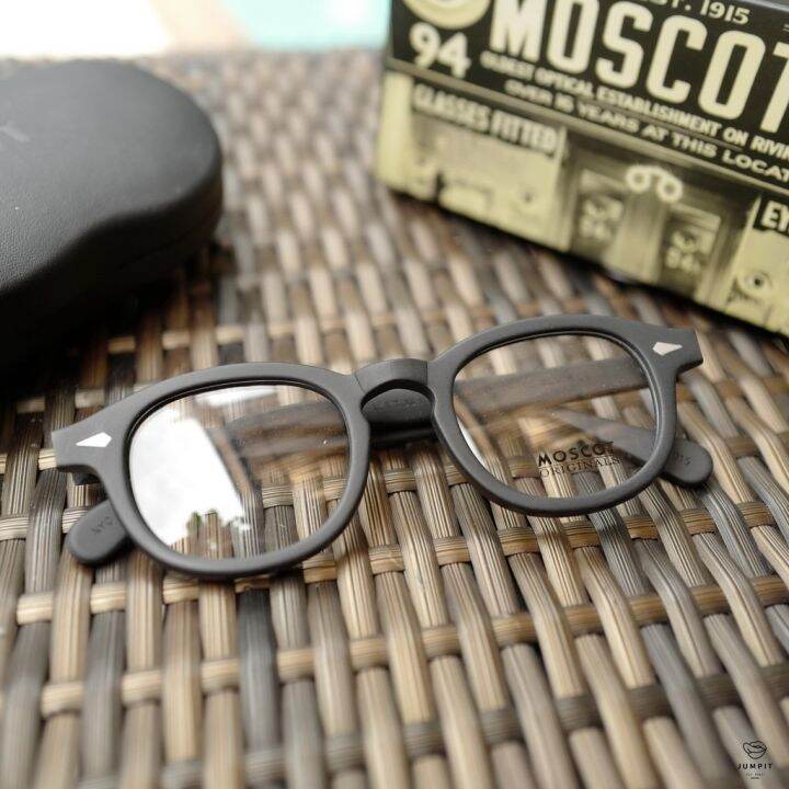 ♚Moscot Lemtosh (สีดำด้าน) มอสคอส รุ่น เลมโทส แว่นตาวินเทจ กรอบแว่น ...