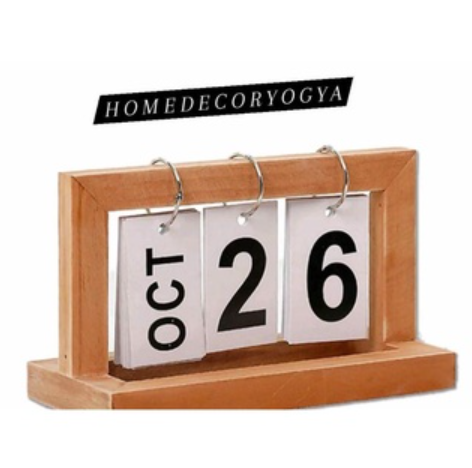 Kalender Meja Unik Cantik Shabby | Kalender Kayu Hiasan | Lazada Indonesia