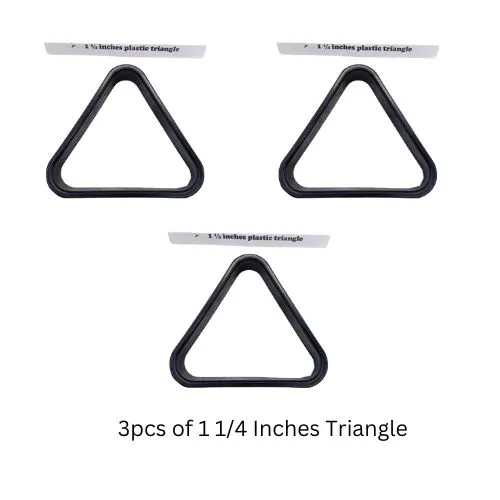 3 pcs. 1 1/4inches PLASTIC TRIANGLE RACK FOR BILLIARD BALL/TRIANGLE ...
