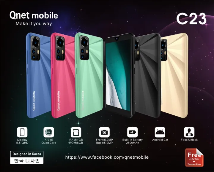 Qnet Mobile C23; (1GB RAM + 8GB ROM) | Lazada PH